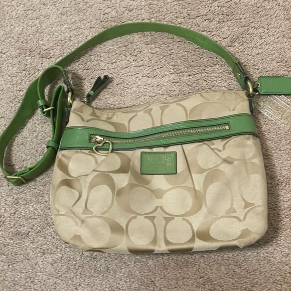 Coach | Bags | Coach Signature Monogram Crossbody Bag | Poshmark